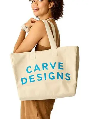 Carve Designs Organic Cotton Tote - Logo