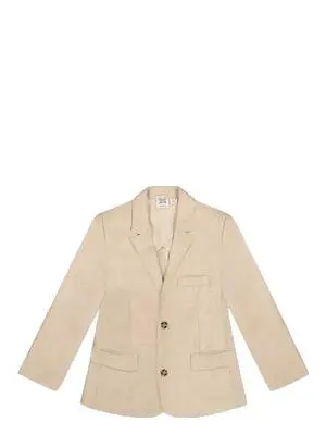 DEUX PAR DEUX Two-button Tailored Cut Blazer - Beige