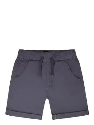 DEUX PAR DEUX Stretch Twill Shorts With Folded Hems - Grey