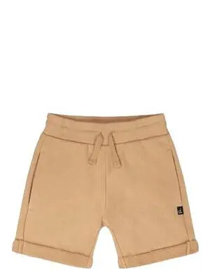 DEUX PAR DEUX French Terry Shorts With Drawstring Waist - Beige