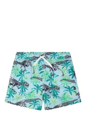 DEUX PAR DEUX Printed Boardshorts - Blue Skeleton Print