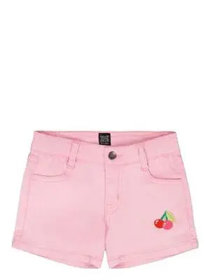 DEUX PAR DEUX Embroidered Denim Shorts - Pink