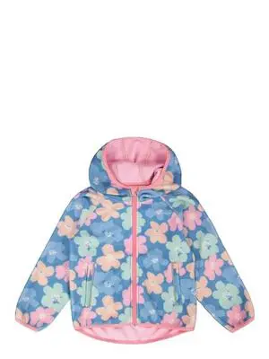 DEUX PAR DEUX Softshell Flower Jacket - Blue Floral Print