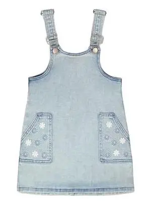 DEUX PAR DEUX Denim Overall Dress - Light Blue Denim