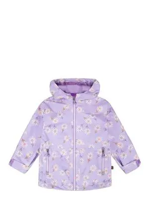 DEUX PAR DEUX Mid-season Daisy Jacket - Purple Printed Daisies