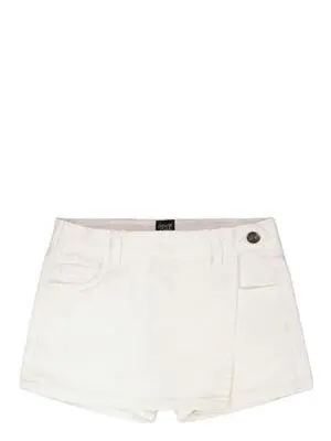 DEUX PAR DEUX Stretch Twill Skort With Pockets - White