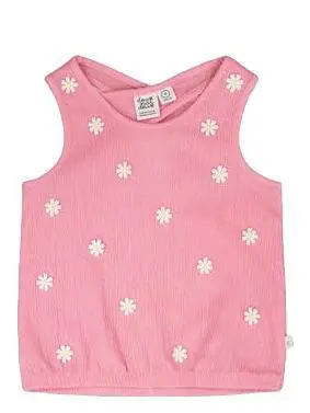 DEUX PAR DEUX Crinkle Jersey Tank Top - Pink