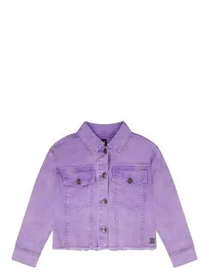 DEUX PAR DEUX Embroidered Denim Jacket - Mauve