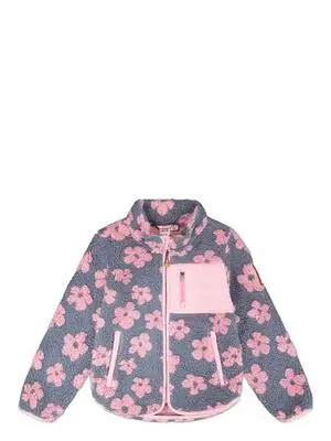 DEUX PAR DEUX Floral Fleece Jacket - Pink Flowers