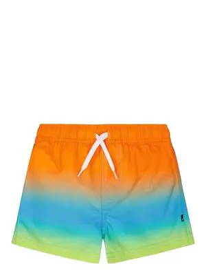 DEUX PAR DEUX Gradient Boardshorts - Orange/ Blue & Green Gradient