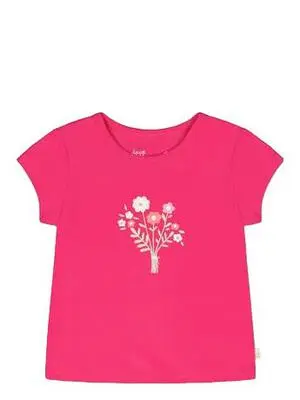 DEUX PAR DEUX Organic Cotton Jersey Floral T-shirt - Pink