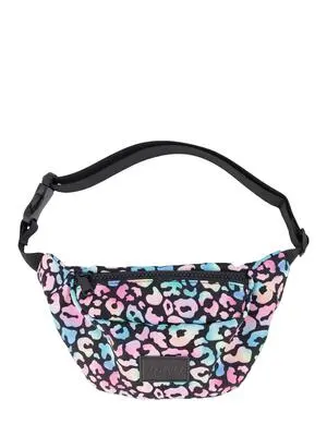 DEUX PAR DEUX Animal Print Fanny Pack - Black Animal Print