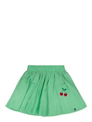 DEUX PAR DEUX Organic Cotton Blend Flared Skort - Green