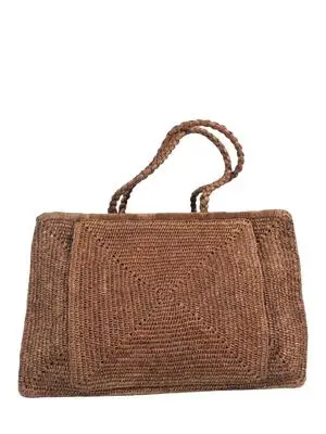 ZANATANY CONCEPTS Clipa Raffia Beach Yoga Tote Bag - Caramel