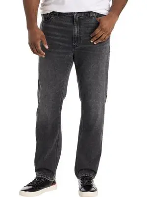 TRUE NATION BY DXL Big & Tall Dual Denim Tapered-fit Jeans - Fade To Black