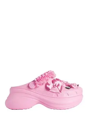 Balenciaga Crocs Mule With Jibbitz Charms - Pink