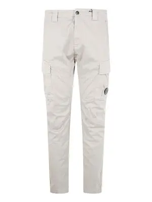 C.P. COMPANY Stretch Sateen Ergonomic Cargo Pants Gray