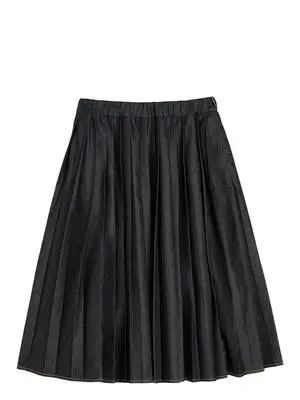 JIL SANDER Denim Midi Round Skirt - Blue