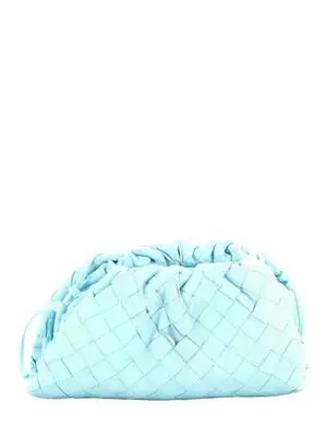 Bottega Veneta The Pouch Intrecciato Nappa Mini Crossbody Bag - Blue