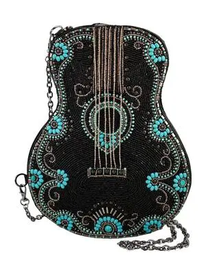 MARY FRANCES ACCESSORIES Guitar Crossbody Handbag - Black