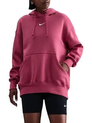 Nike Sportswear Phoenix Fleece Oversized Pullover Hoodie - Sweet Beet/sail