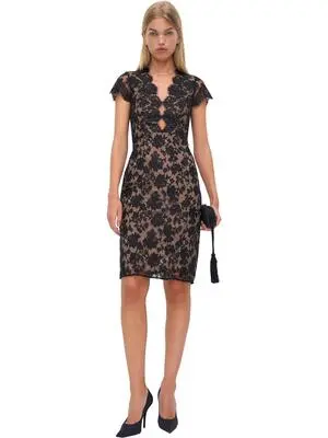REFORMATION Lace Ellery Dress - Black