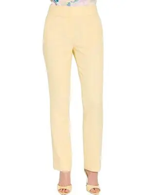 TAHARI ASL Bell Bottom Trousers - Buttercup