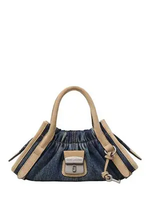 Marc Jacobs Small Cristina Denim Suede Satchel - Dark Wash Indigo