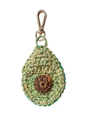 LIKHA Avocado Raffia Bag Charm - Green
