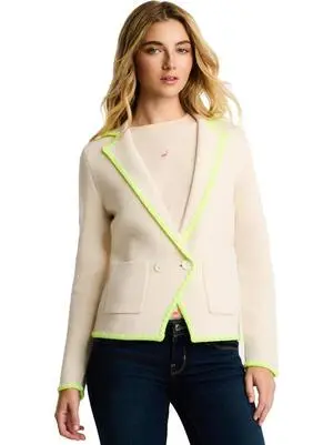 Lisa Todd Stitchy Knit Blazer - Natural