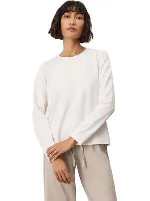 PACT Luxe Essential Long Sleeve Tee - Cream