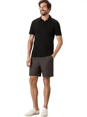 PACT Luxe Essential Slim Polo Made With Organic Cotton Black