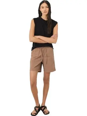 PACT Organic Cotton Featherweight Slub Relaxed Muscle Tee - Black