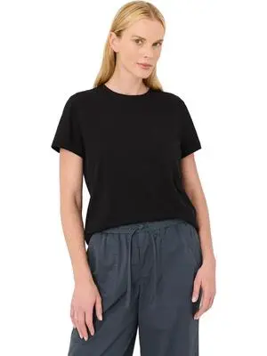 PACT Luxe Essential Organic Cotton Crewneck T-shirt - Black