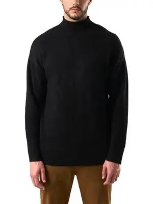 VELEZ Sika Knit Two-tone Sweater - Black