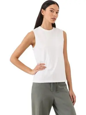 PACT Organic Cotton Soft-slub Essential Tank - White