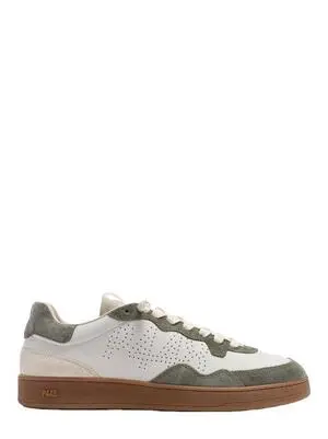 P448 Vert Leather Sneaker - White Olive