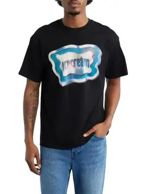 ICECREAM Chrome Logo Graphic T-shirt - Black