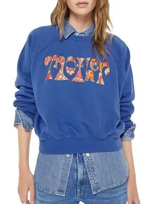 MOTHER The Concert Logo Graphic Sweatshirt - Petal Power