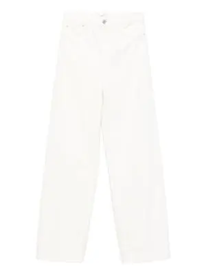 TOTEME Wide Leg Denim Jeans - White