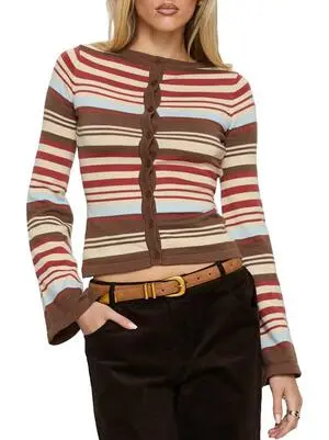 Princess Polly Milda Stripe Cardigan - Multi Stripe