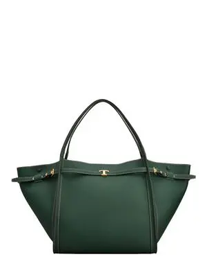 TOD'S Medium Leather Tote - Green