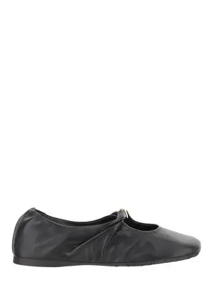 Loewe Pebble Leather Ballerinas - Black
