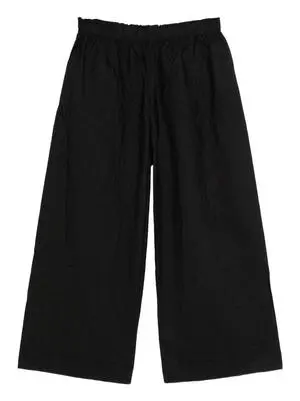DANIELA GREGIS Cotton Trousers - Black