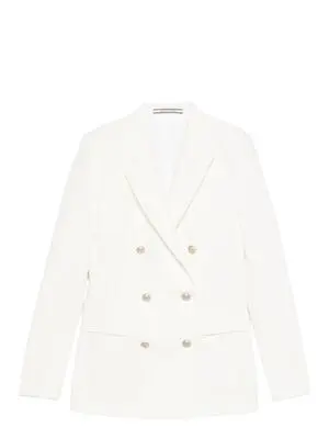 Tagliatore Double-breasted Suit - White