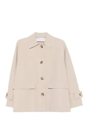 Harris Wharf London Nylon Blouson Jacket - Beige