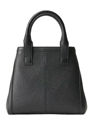 Lafayette 148 New York Mini Grained Leather Tote - Black