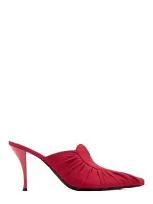 NEOUS Kochab Ruched Mules - Red