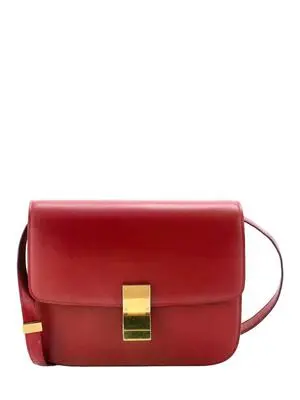 Celine Classic Box Medium Crossbody Bag - Red