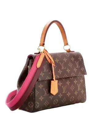 LOUIS VUITTON Cluny Top Handle Bb Satchel Monogram Canvas - Brown